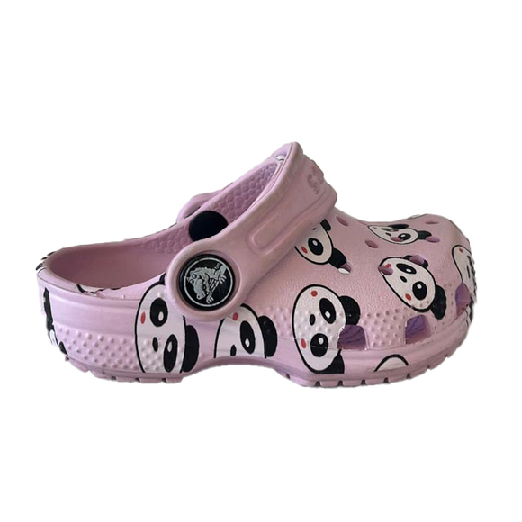CROCS | Shoes | Crocs Girls Pink Panda Sandals Size 5 Toddler | Poshmark